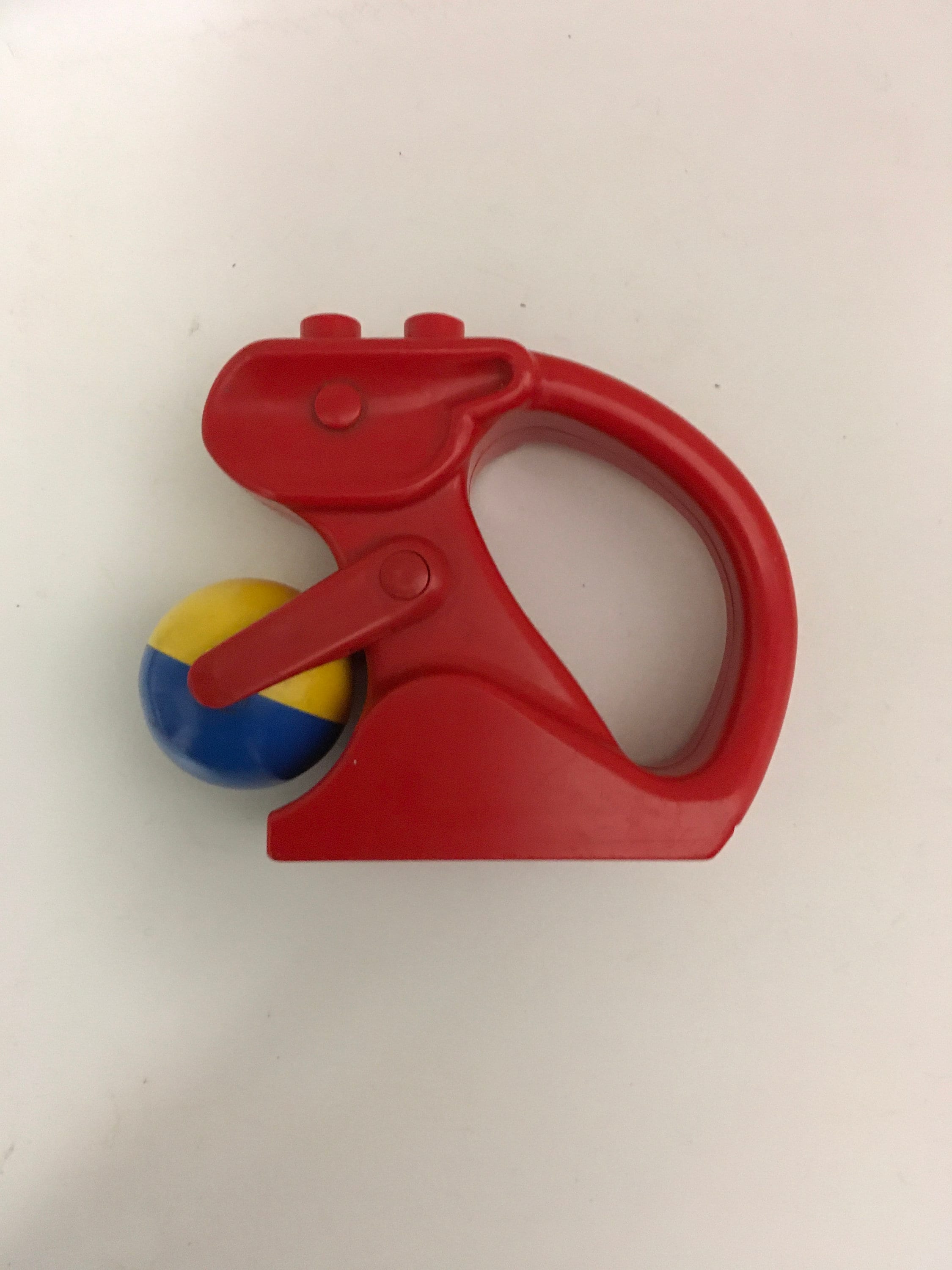 Lego Duplo Rabbit Baby Rattle Toy Red With Moving Ball Very Cute Good ...