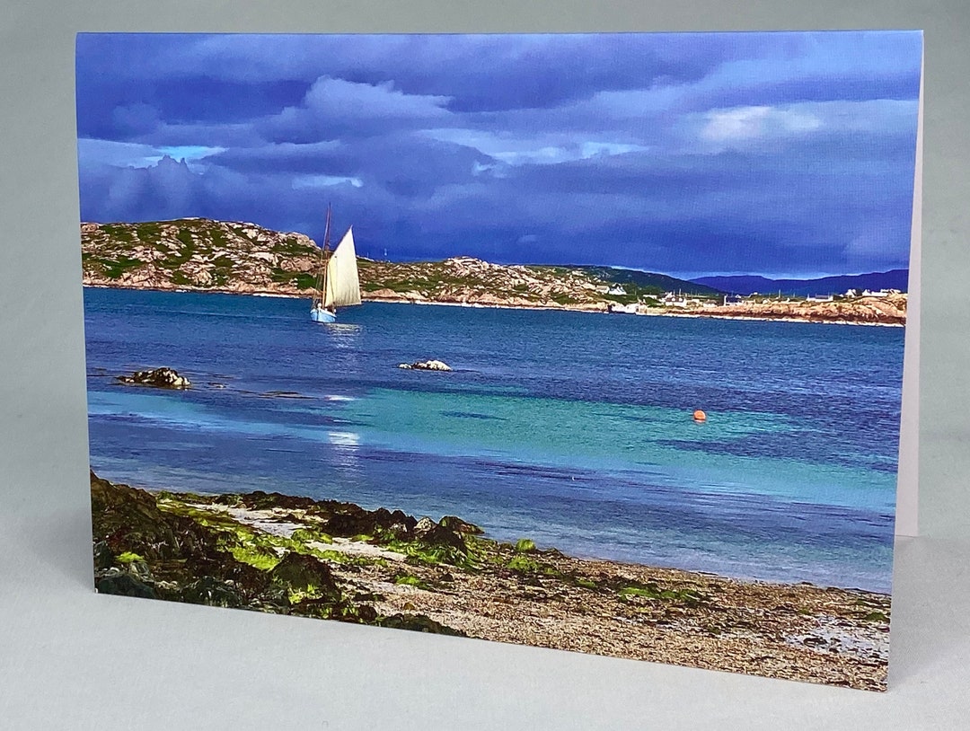 Sailing on the Sound of Iona, Card With Envelope - Etsy