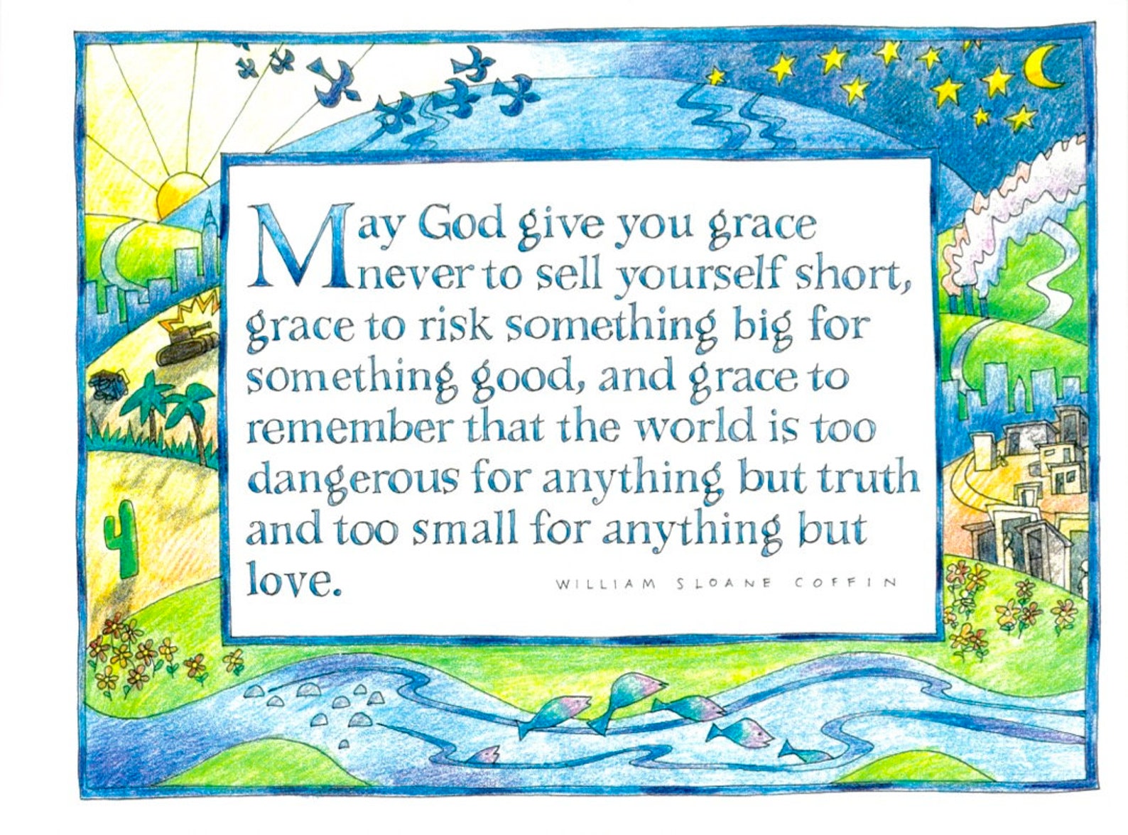 Print of a Prayer: May God Give You Grace... - Etsy