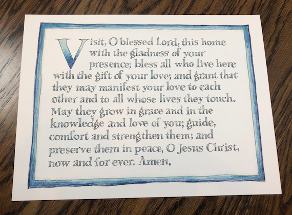 Print of a House Blessing | Etsy
