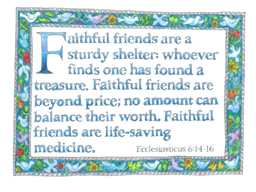 5x Pack Greeting Cards With Spirit: Faithful Friends - Etsy