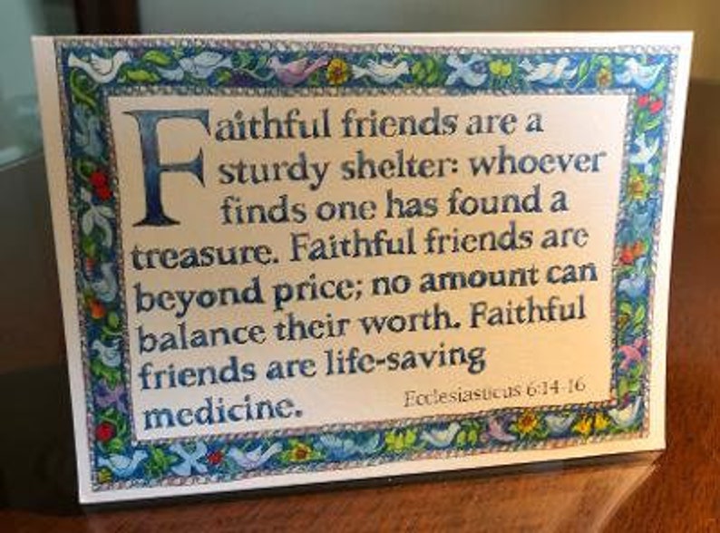 5x Pack Greeting Cards With Spirit: Faithful Friends - Etsy