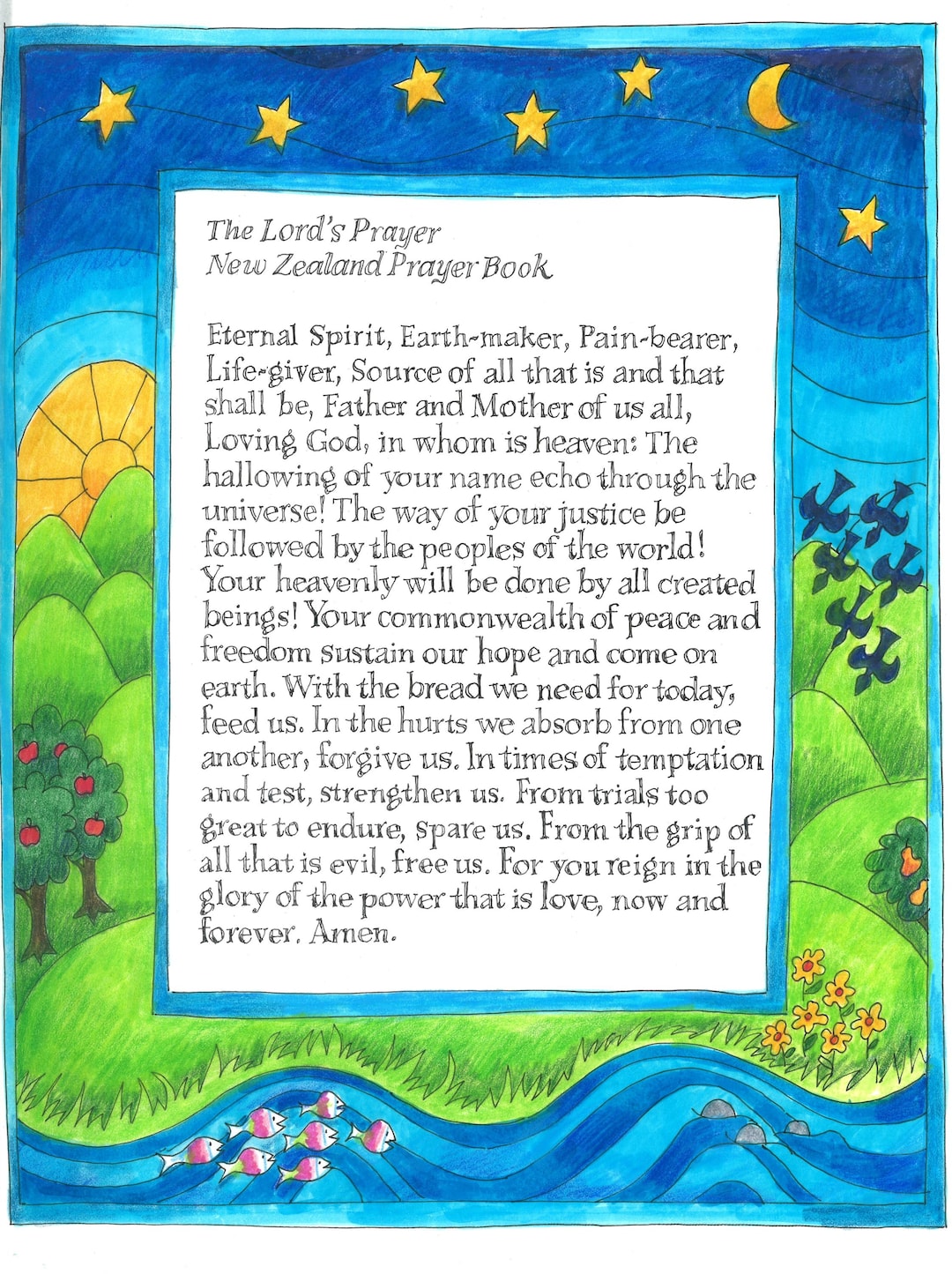 Print of a Prayer: the Lord's Prayer as Rendered by the New Zealand ...