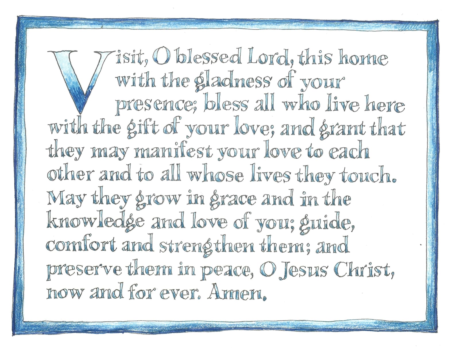 Print of a House Blessing - Etsy