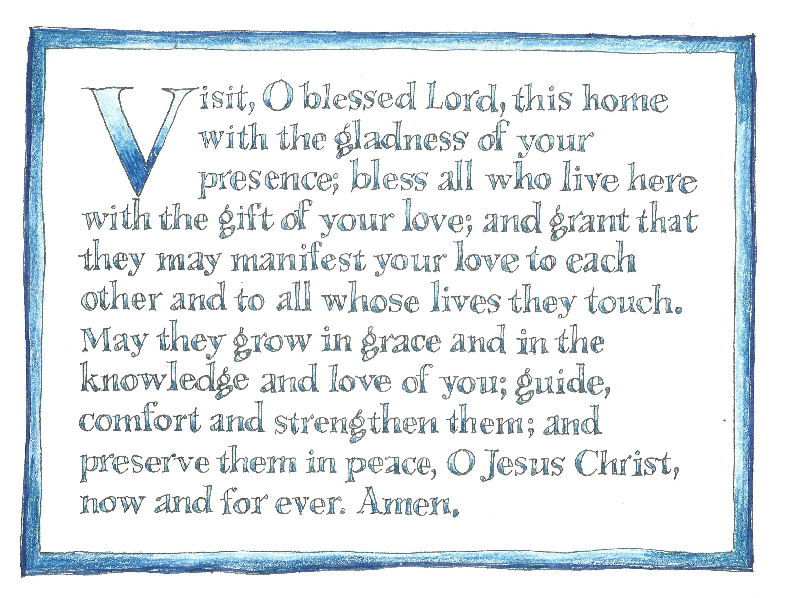 Print of a House Blessing - Etsy