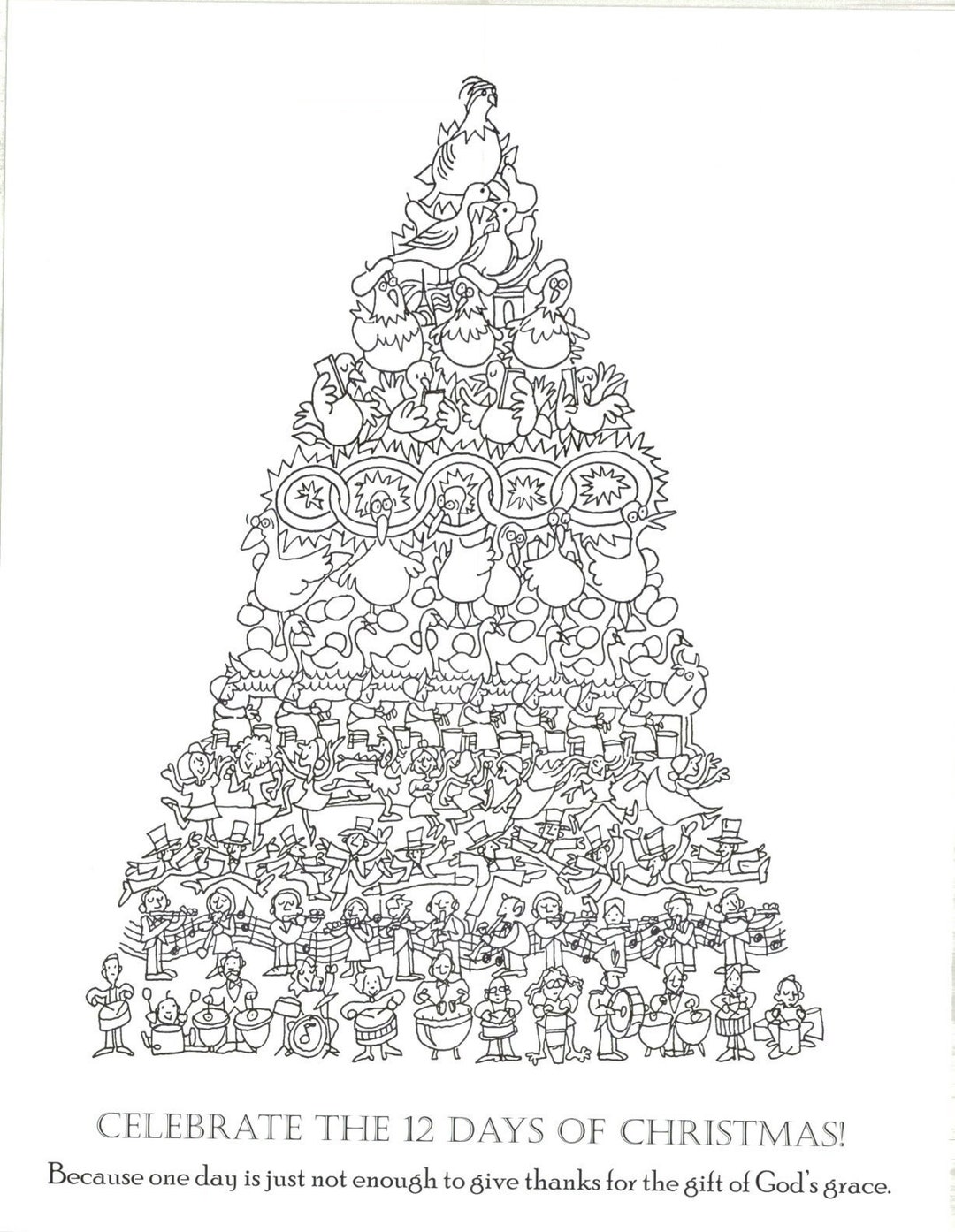 12 Days of Christmas Poster - Etsy