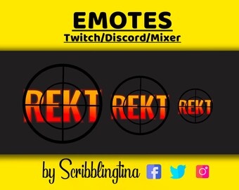 Twitch Rekt Emotes - Etsy