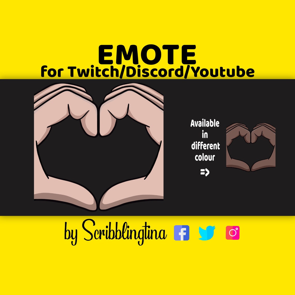 Emote Twitch Twitch Emote Love Emote Cute Emote Love - Etsy