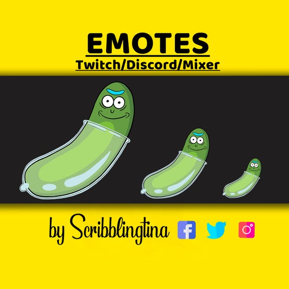Discord emote emote Rick and Morty pickle Rick Rick and | Etsy