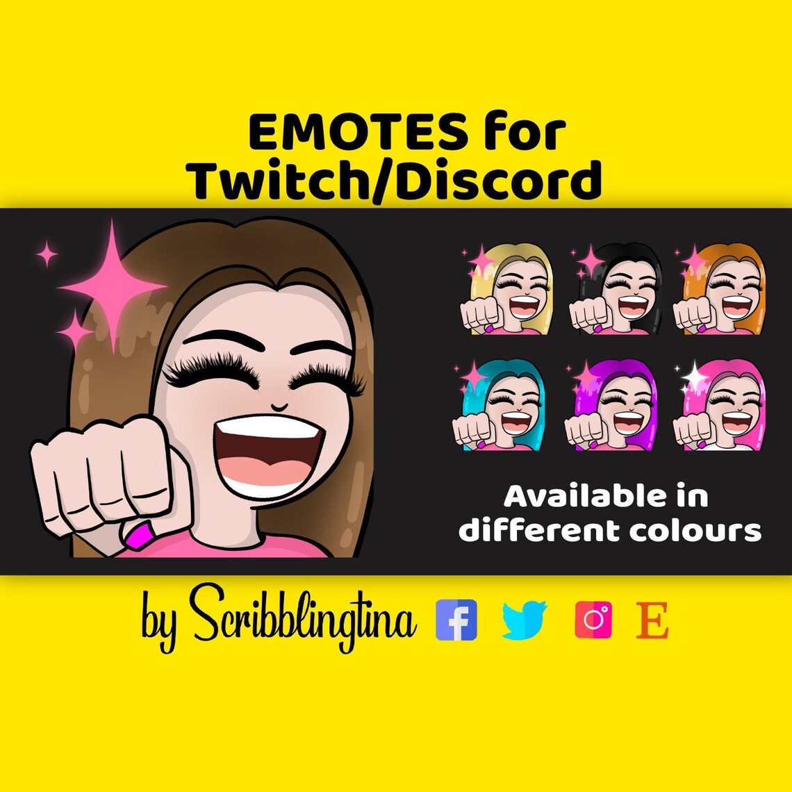 Emote Twitch Emote Twitch Fist Bump Emote Girly Emote - Etsy UK