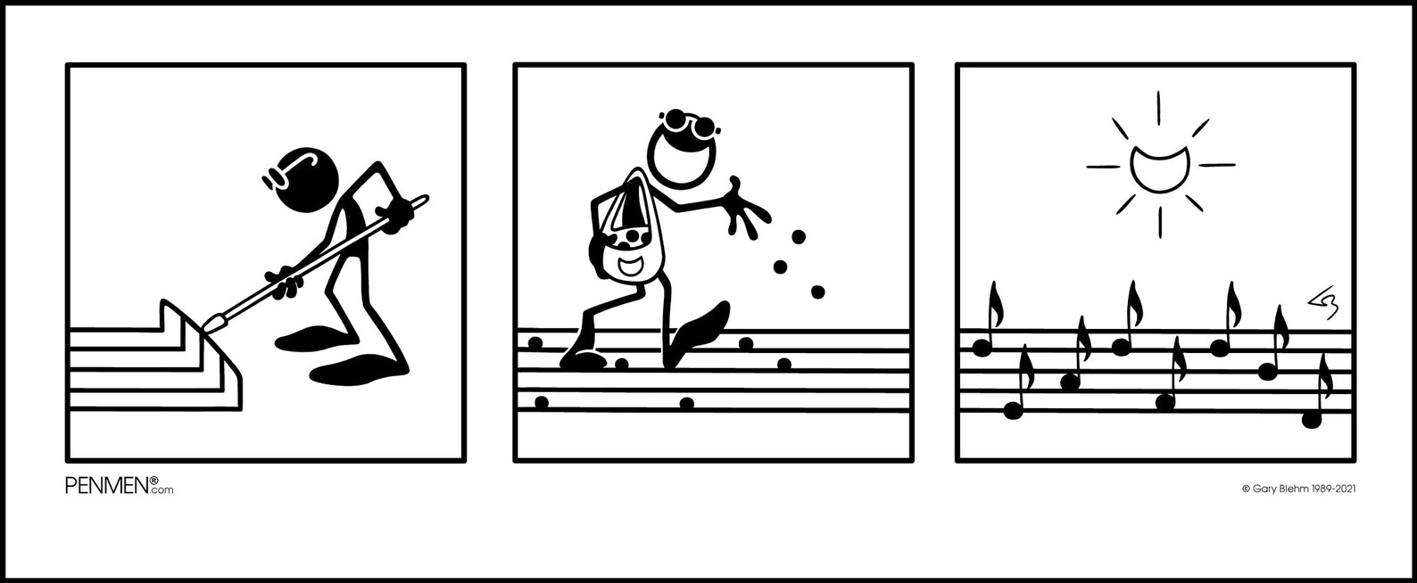 Harvesting Music PENMEN Poster 7 X 17 - Etsy