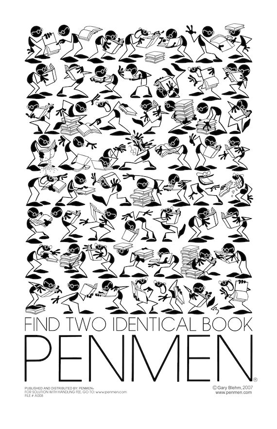 Find Two Identical Book PENMEN® - Etsy