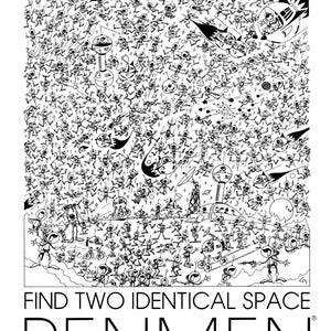 Space Poster: Find Two Identical Space PENMEN® 11 X 17 Print - Etsy