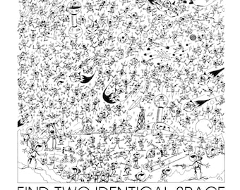 Interactive Fun Art Poster: Find the Two Identical PENMEN® 11 X 17 ...