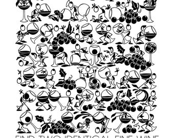 Interactive Fun Art Poster: Find the Two Identical PENMEN® 11 X 17 ...