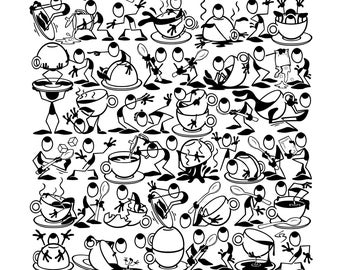 Interactive Fun Art Poster: Find the Two Identical PENMEN® 11 X 17 ...