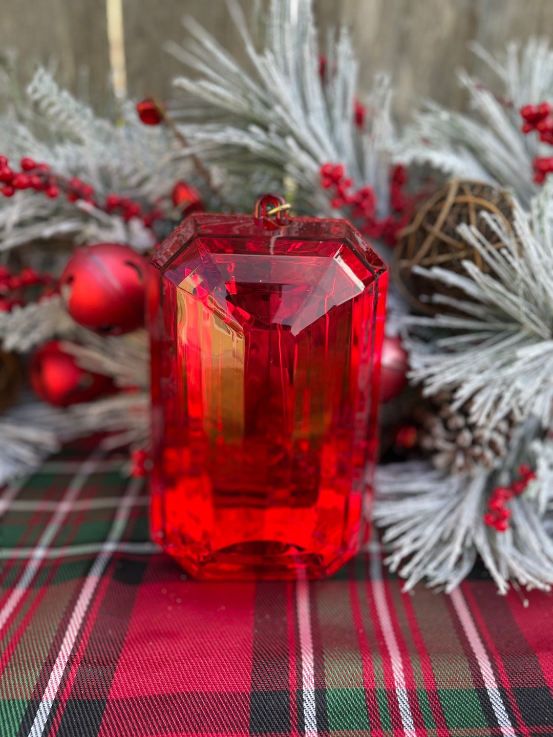 Christmas Ornament Big Ornament Christmas Jewel Ornament - Etsy