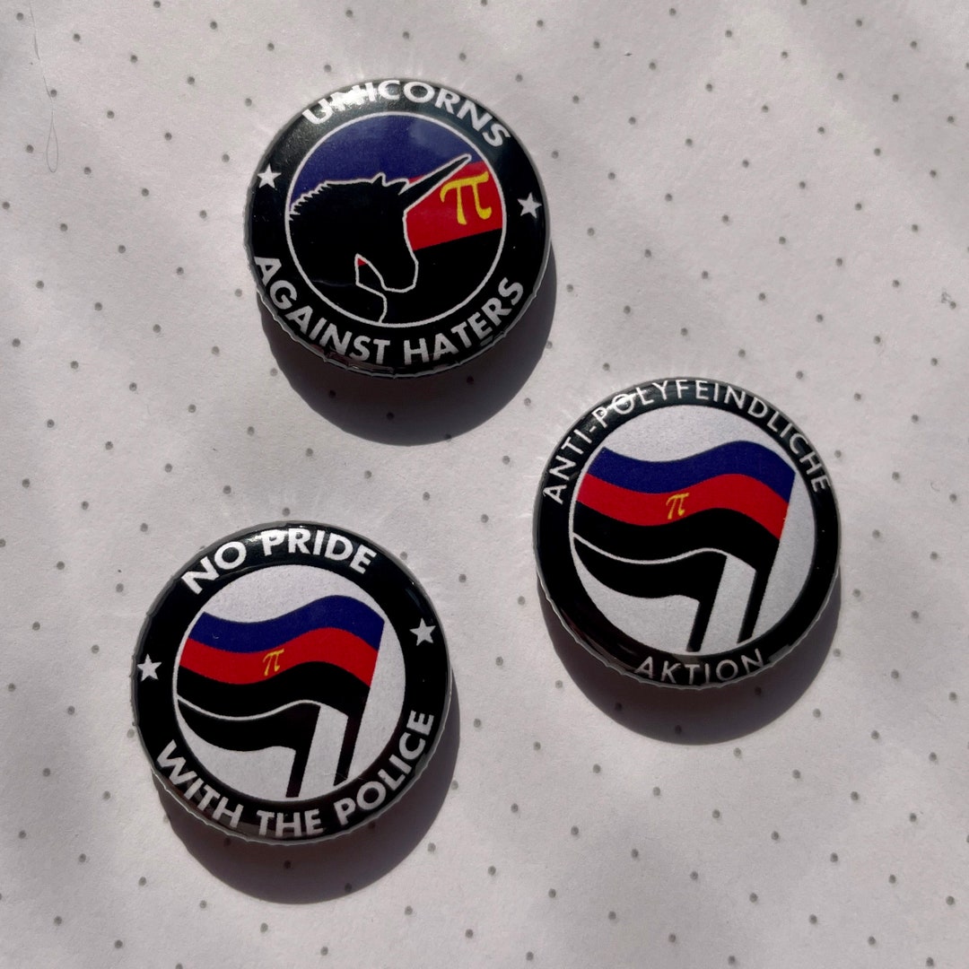 Poly Button/pin Pack (classic Polyamory Flag) - Etsy