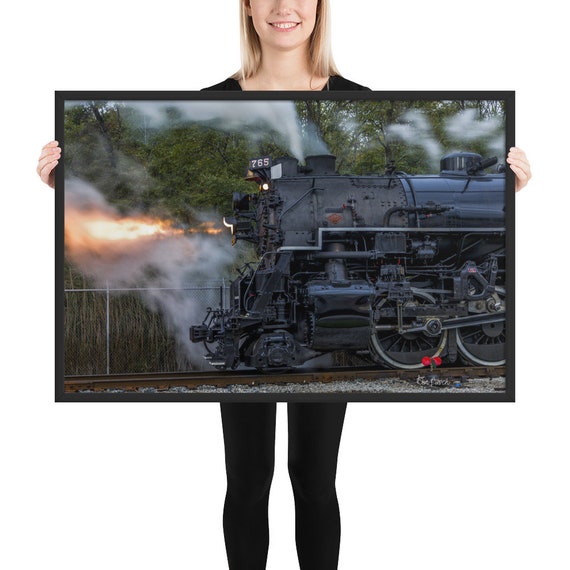 Steam Locomotive Framed Photograph Steam Locomotive Framed | Etsy