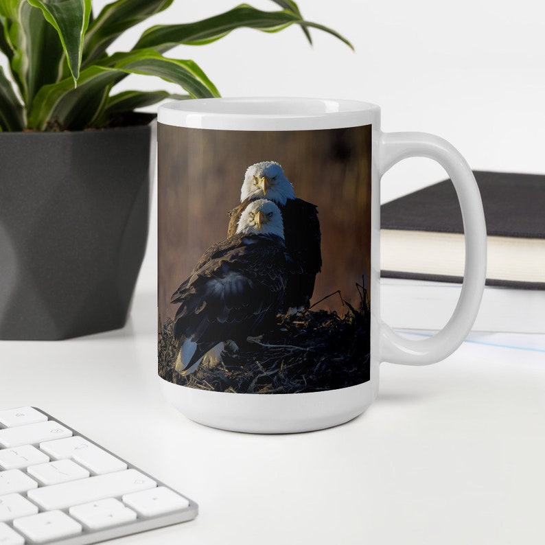 Nesting American Bald Eagles Coffee Mug | Nesting American Bald Eagles ...
