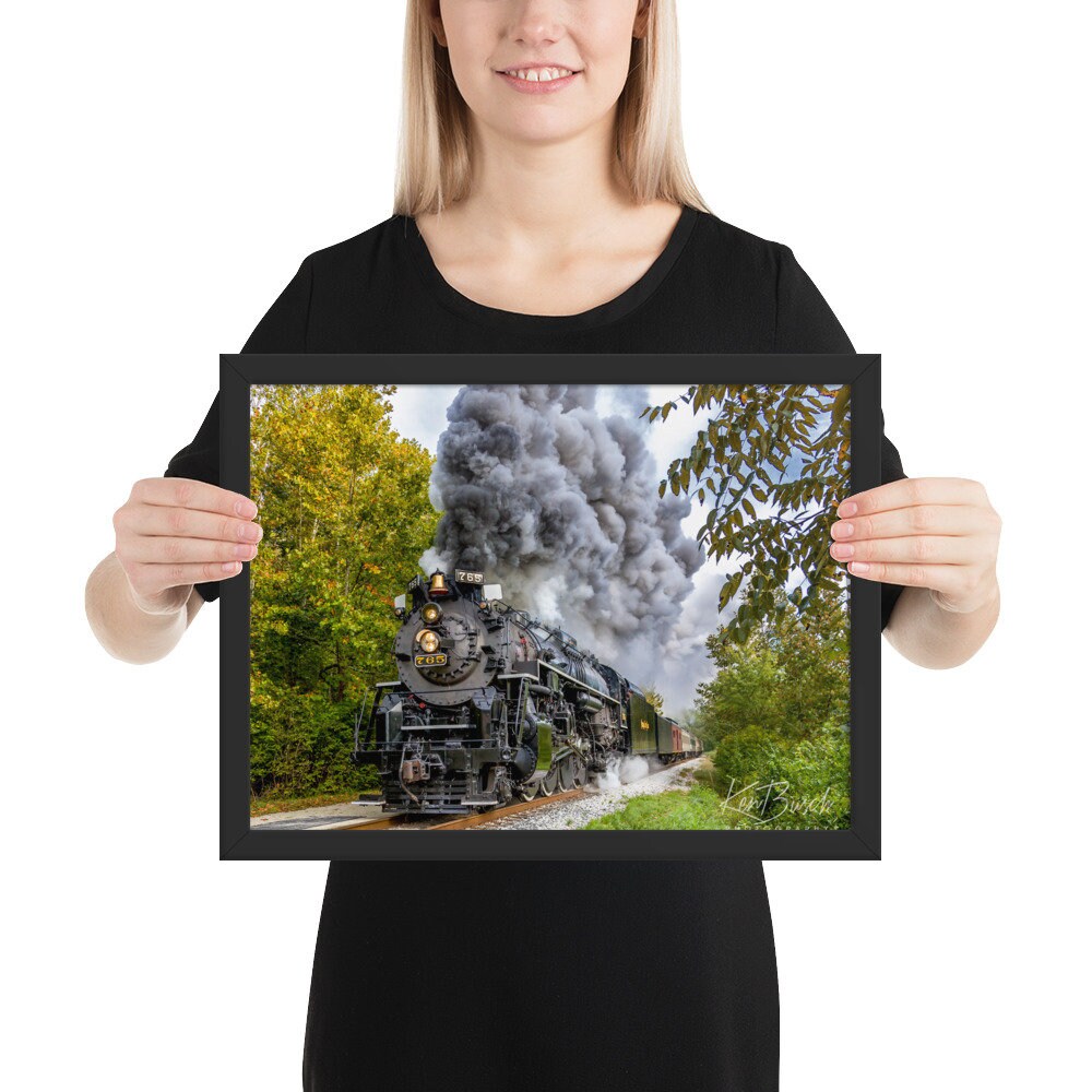 Moving Train Framed Photograph | Moving Train Framed Poster | Steam ...
