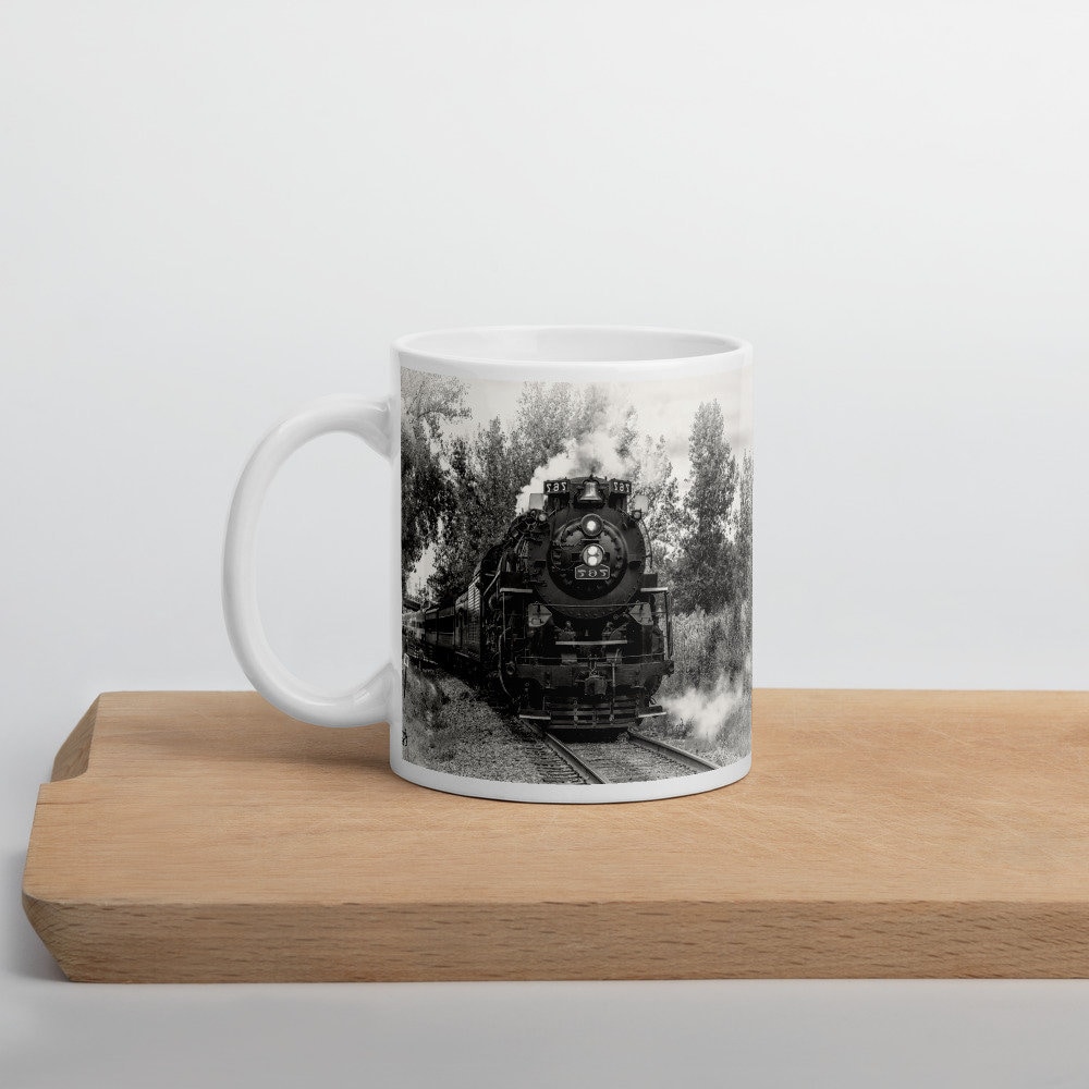Train Coffee Mug | Steam Locomotive Coffee Mug | Train Coffee Cup ...