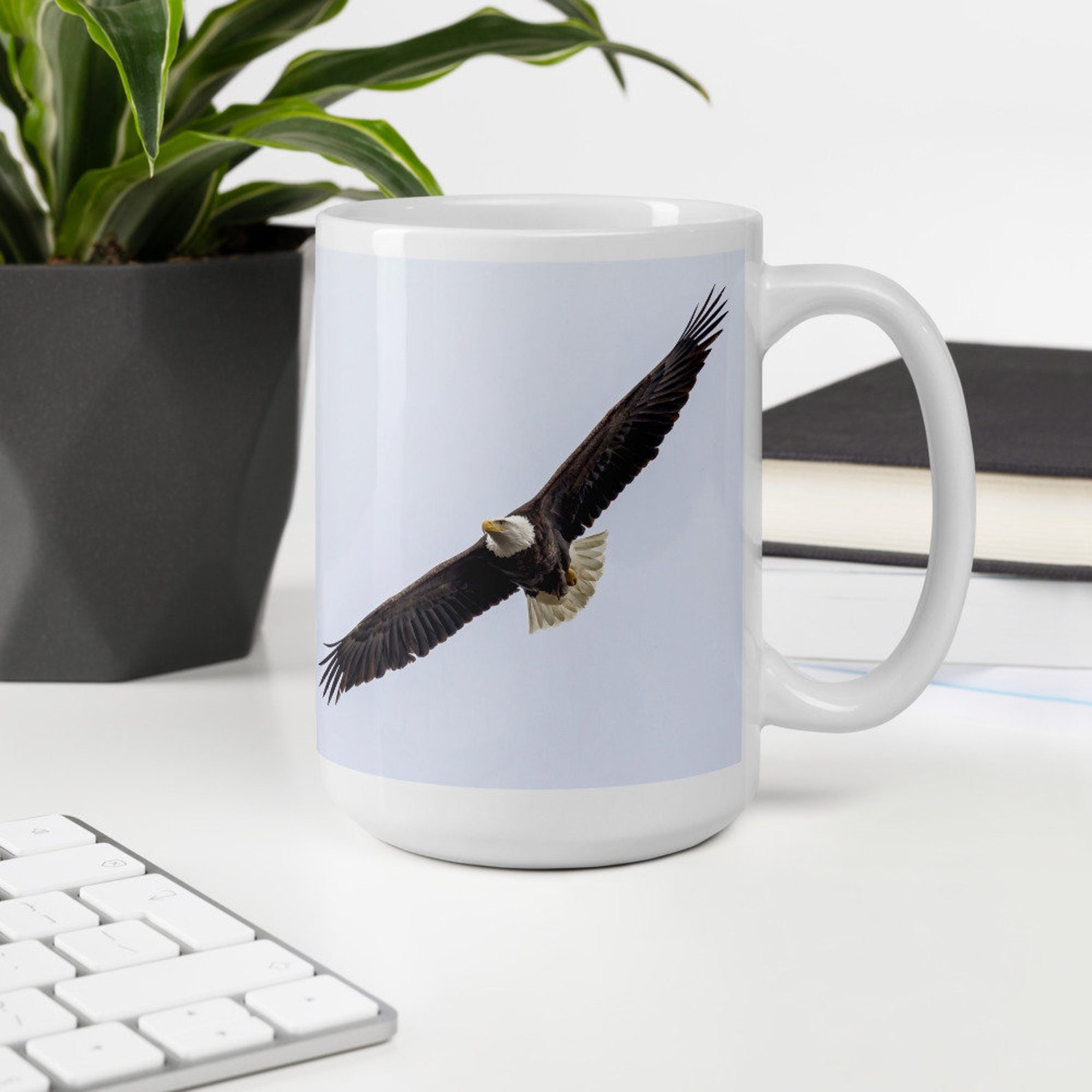Flying Bald Eagle Coffee Mug Flying Bald Eagle Coffee Cup - Etsy