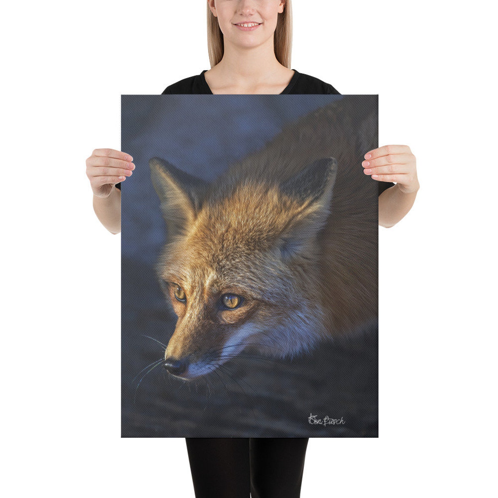 Red Fox Canvas Print Wall Art Housewarming Gift - Etsy