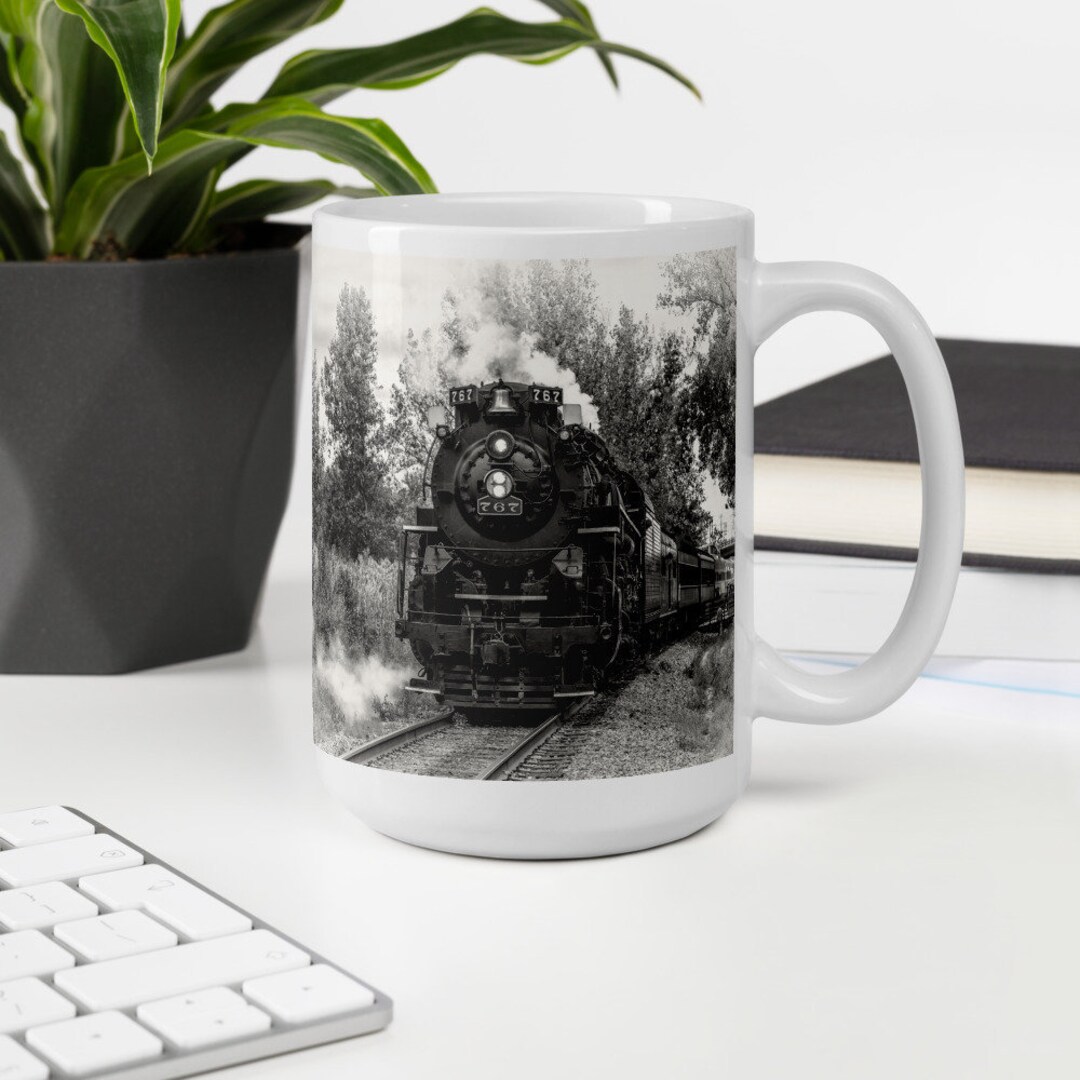 Train Coffee Mug | Steam Locomotive Coffee Mug | Train Coffee Cup ...