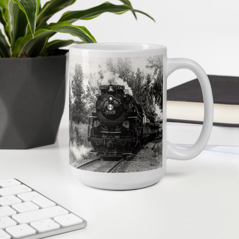 Train Coffee Mug | Steam Locomotive Coffee Mug | Train Coffee Cup ...