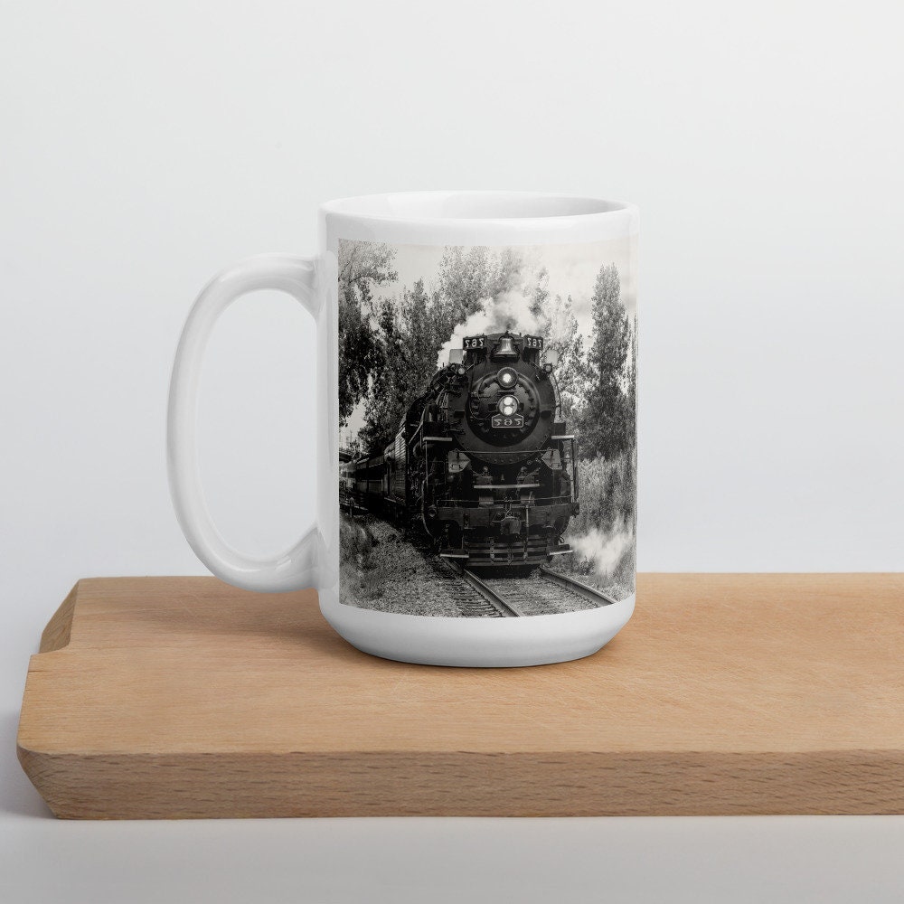 Train Coffee Mug | Steam Locomotive Coffee Mug | Train Coffee Cup ...