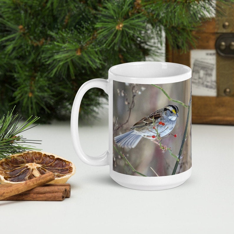 White Throated Sparrow Coffee Mug White Throated Sparrow Coffee Cup ...