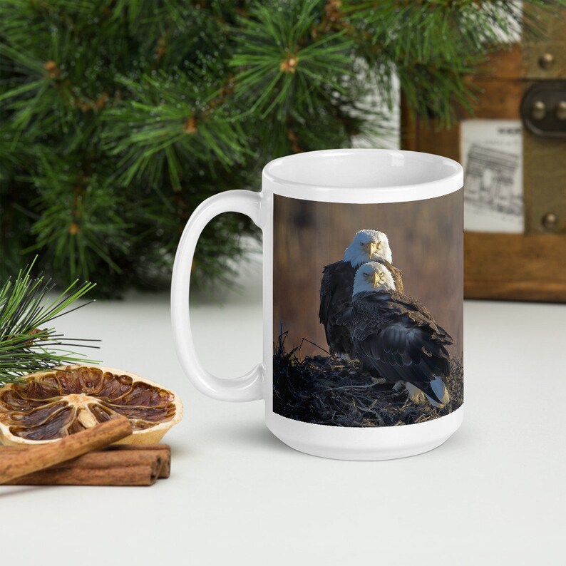 Nesting American Bald Eagles Coffee Mug | Nesting American Bald Eagles ...