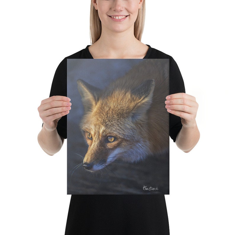 Red Fox Canvas Print Wall Art Housewarming Gift - Etsy