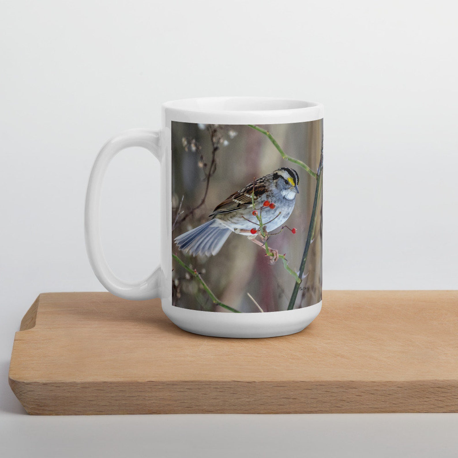White Throated Sparrow Coffee Mug White Throated Sparrow Coffee Cup ...