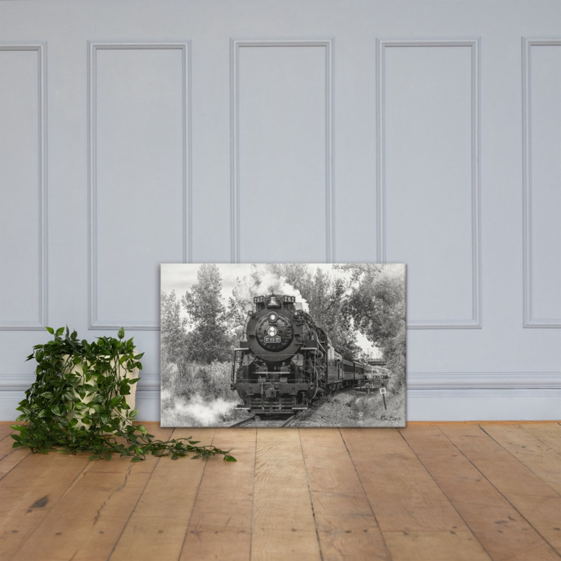 Train Canvas Print Wall Art Steam Locomotive Canvas Print - Etsy