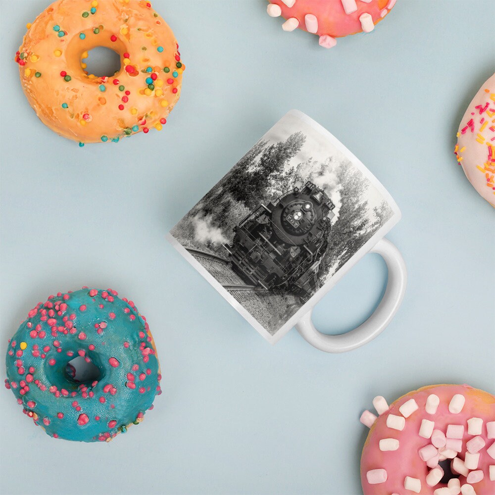 Train Coffee Mug | Steam Locomotive Coffee Mug | Train Coffee Cup ...