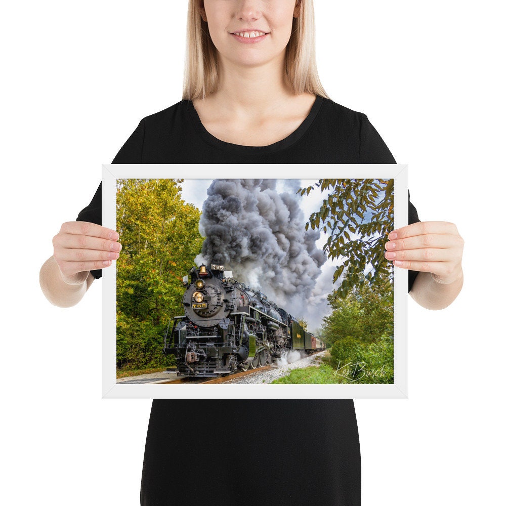 Moving Train Framed Photograph | Moving Train Framed Poster | Steam ...