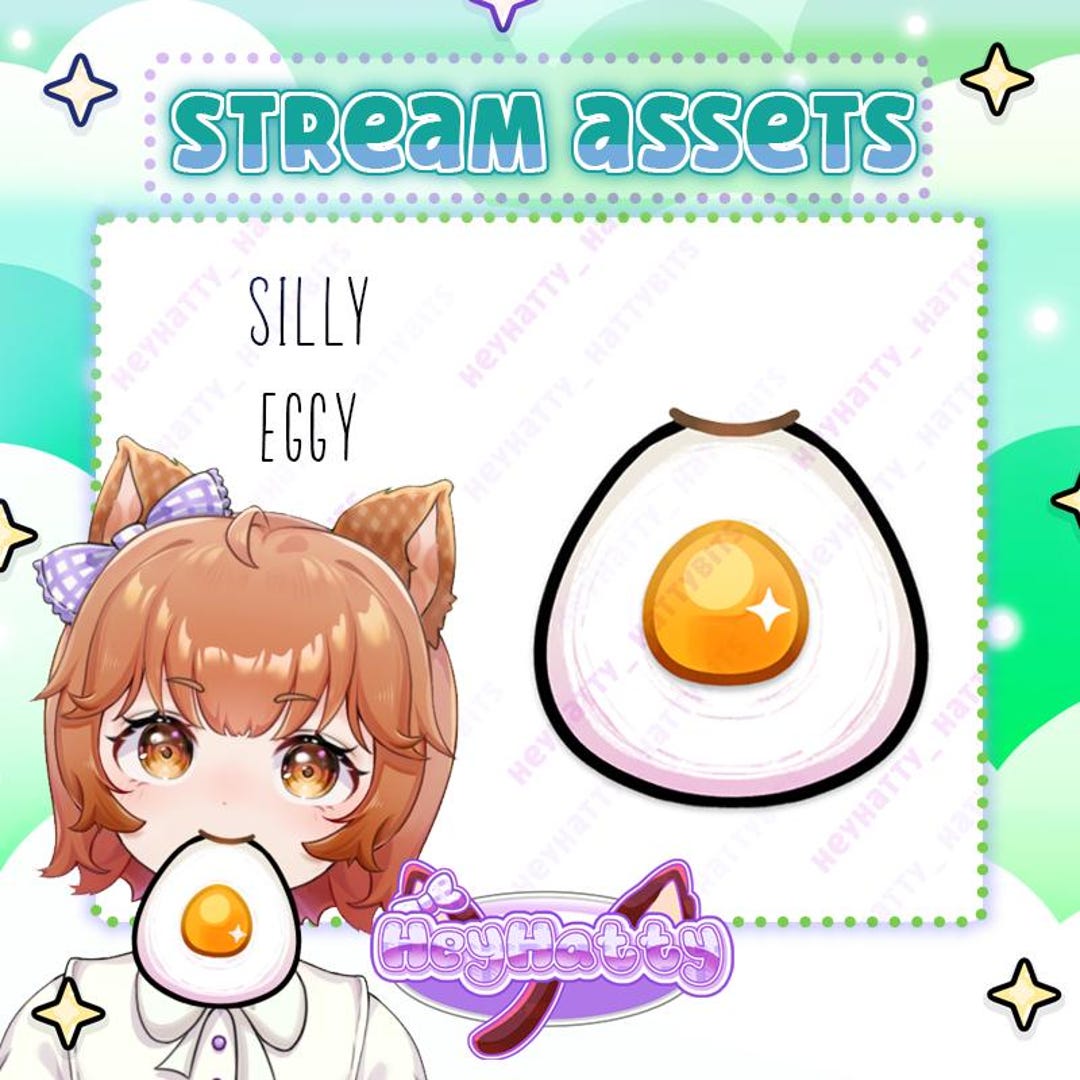 Silly EGGY | Twitch Streamer Assets, Twitch Assets, Egg Streaming ...