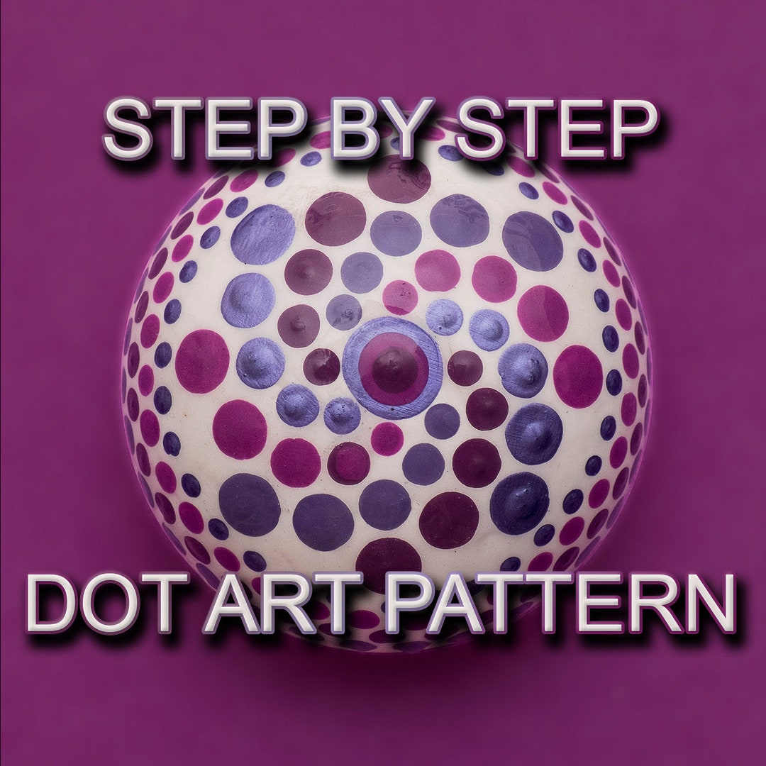 Dot Art Pattern Round Rock 1 - Downloadable PDF - Mandala Dotting ...