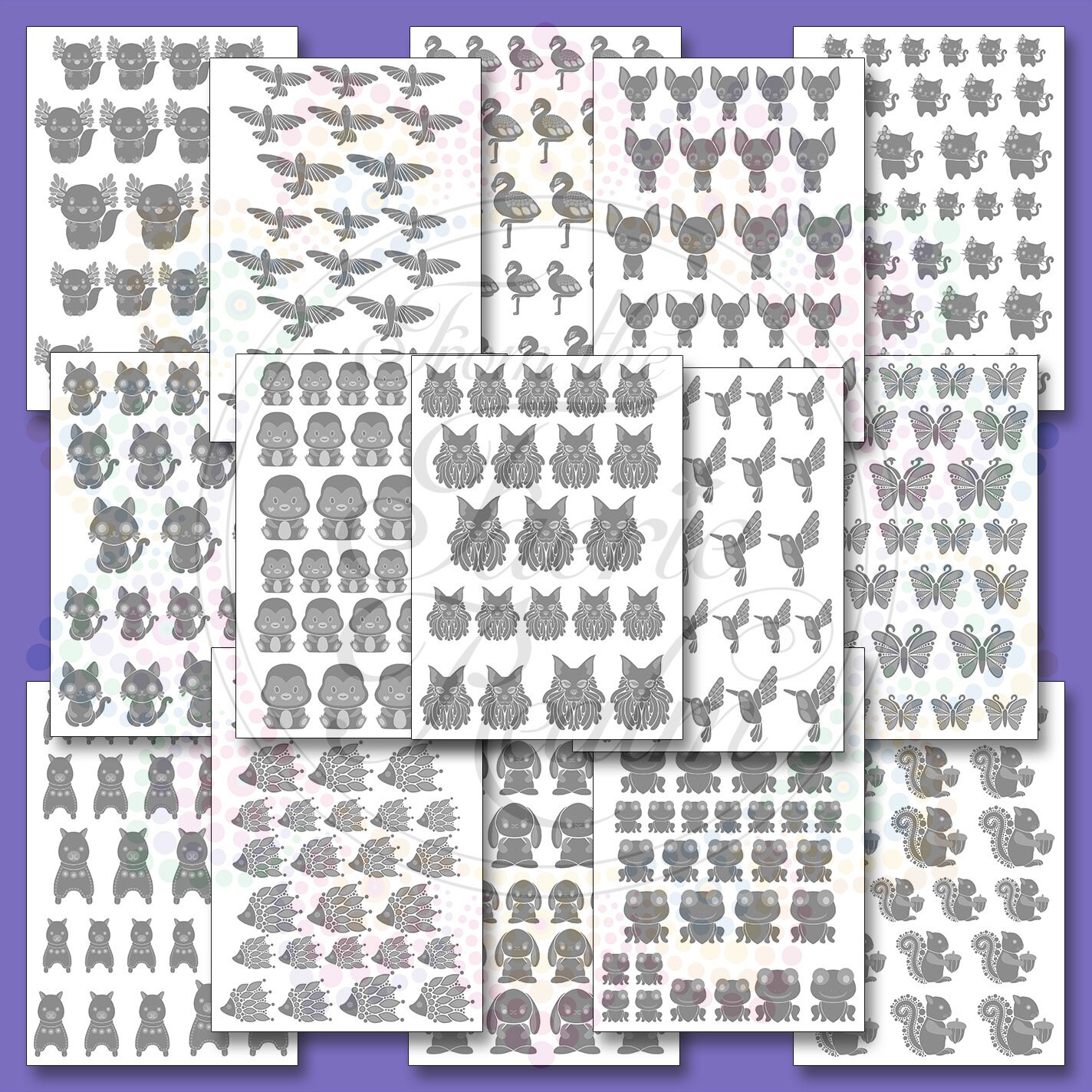 Dot Art Animal Elements Practice Pages Set 1 - 45 Pages - PDF Instant ...