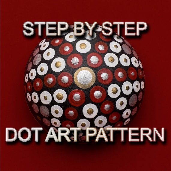 Dot Art Pattern Round Rock 3 Downloadable PDF Mandala | Etsy