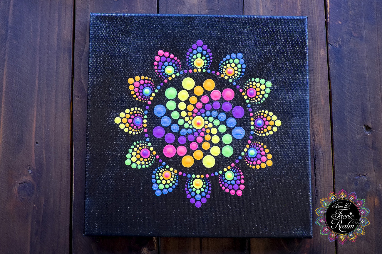 Dot Art Pattern Canvas 19 Downloadable PDF Mandala Dotting - Etsy Canada
