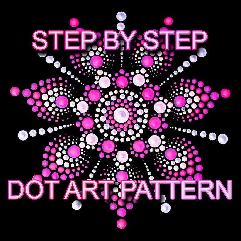 Dot Art Pattern Canvas 3 - Downloadable PDF - Mandala Dotting - Dotting ...