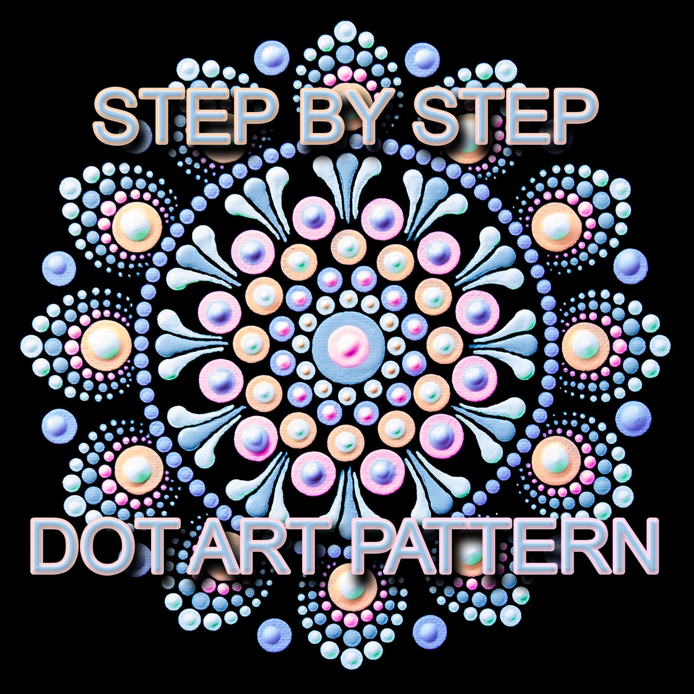 Dot Art Pattern Canvas 41 - 50 Bundle - Downloadable PDF - Mandala ...