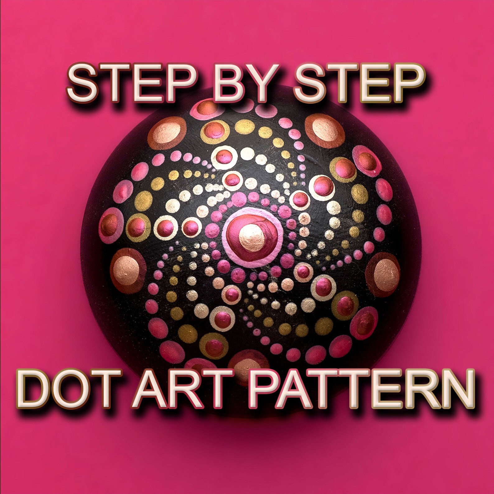 Dot Art Pattern Round Rock 6 - Downloadable PDF - Mandala Dotting ...
