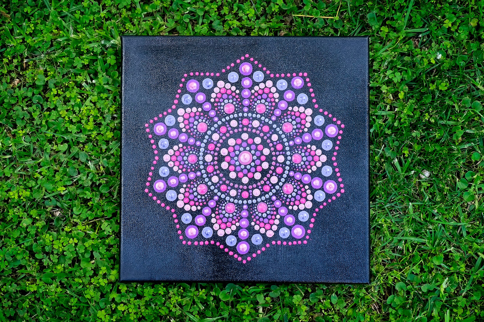 Dot Art Pattern Canvas 13 Downloadable PDF Mandala Dotting - Etsy