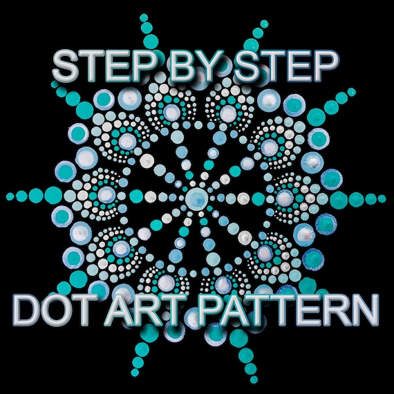 Dot Art Pattern Canvas 15 Downloadable PDF Mandala Dotting | Etsy