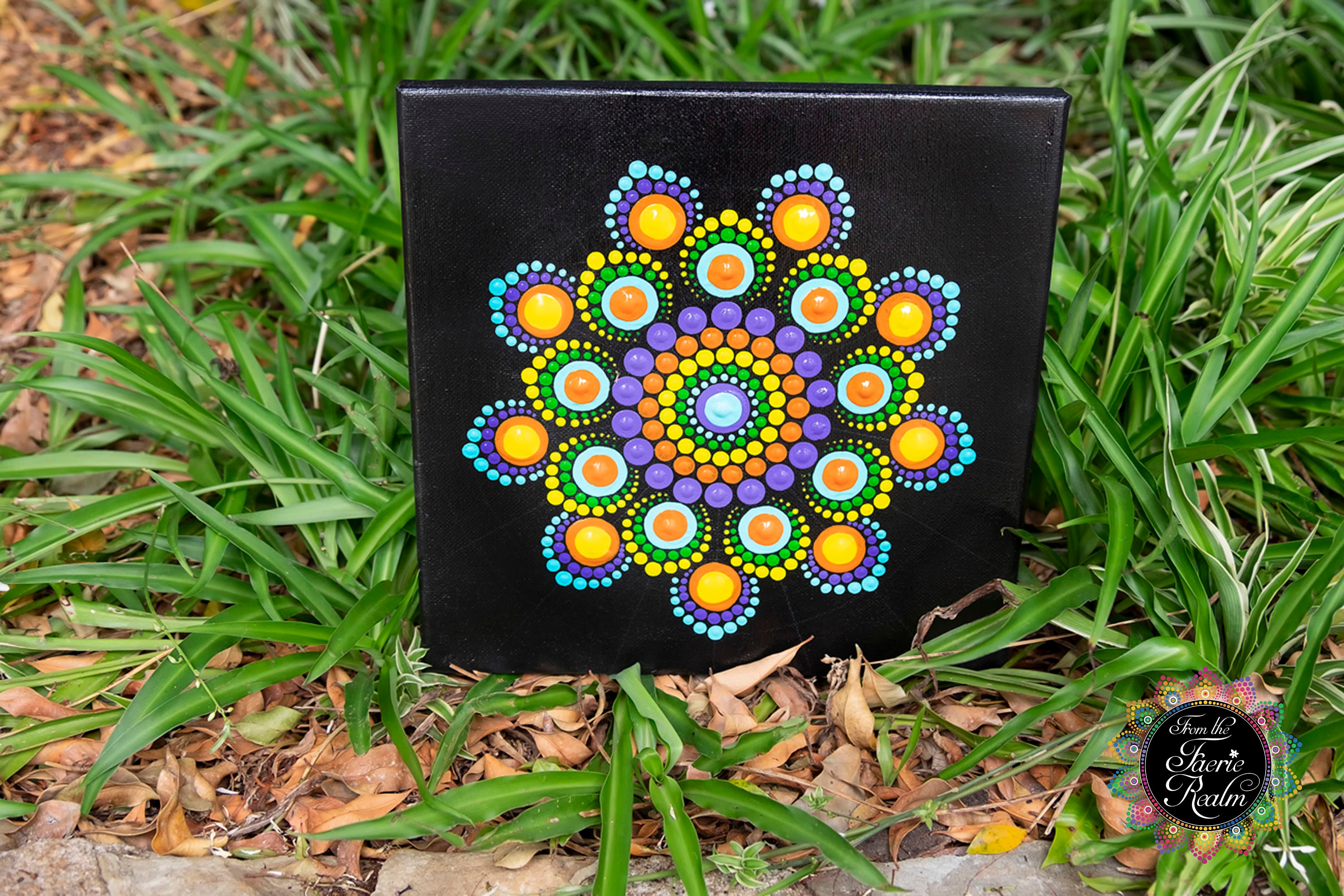 Dot Art Pattern Canvas 32 Downloadable PDF Mandala Dotting - Etsy