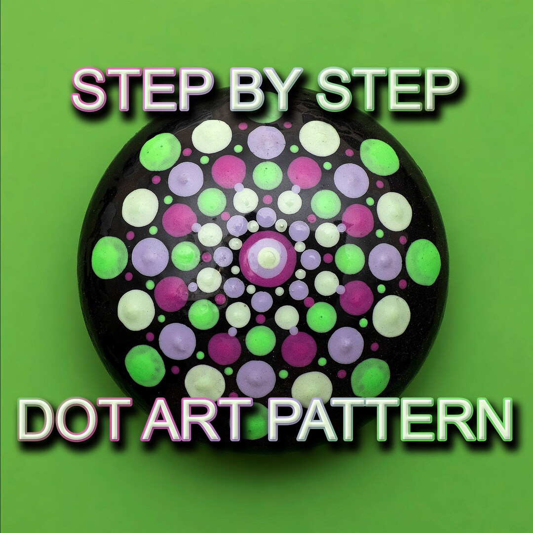 Dot Art Pattern Flat Rock 3 - Downloadable PDF - Mandala Dotting ...